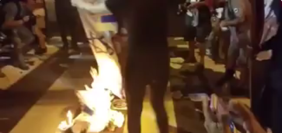 Protesters At DNC Chant 'long Live The Intifada' While Burning Israeli ...