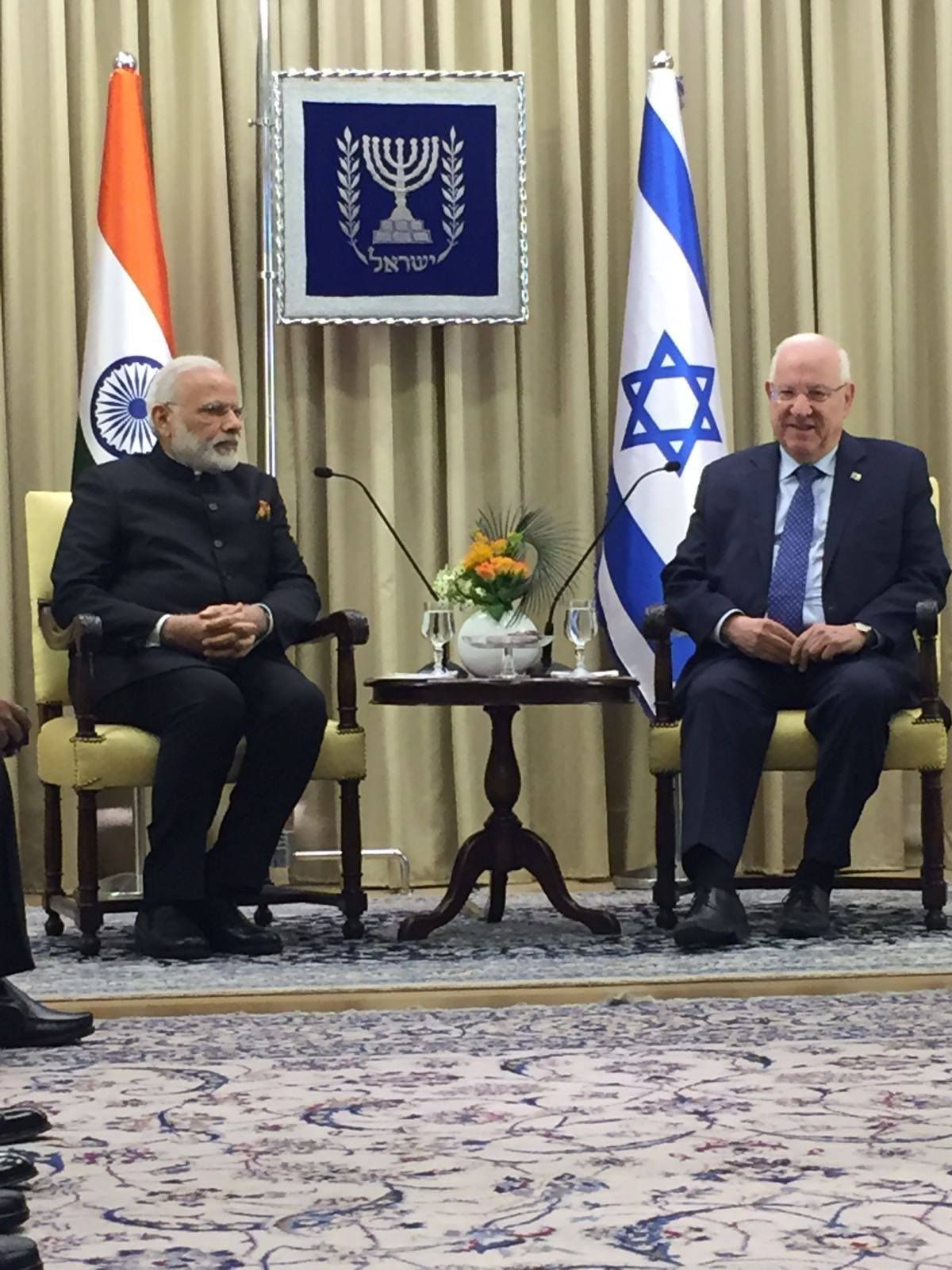 Indian Prime Minister Modi Meets With Israeli President Rivlin In ...