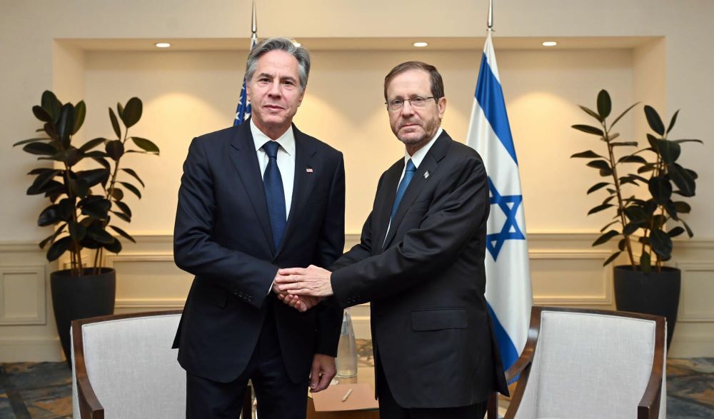 Blinken Meets With Herzog In Tel Aviv, Speaks On Extension Of Gaza ...