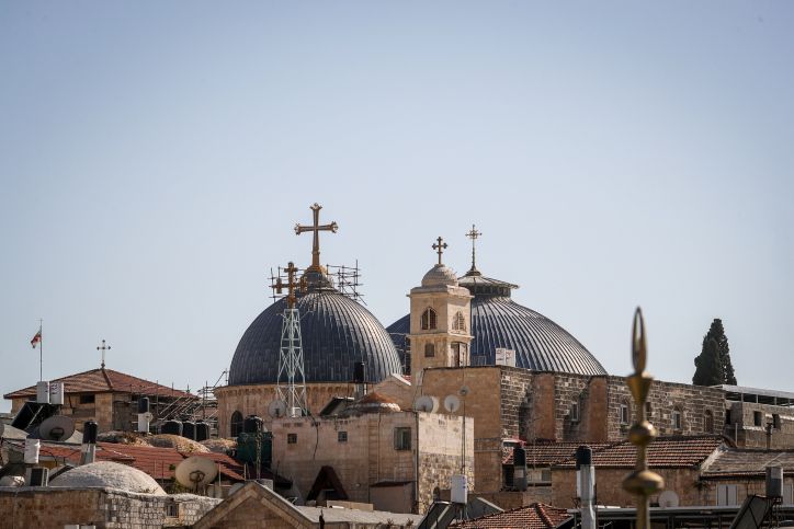 Excavations Bring Graffiti Discoveries At Holy Sepulchre In Old City Of ...