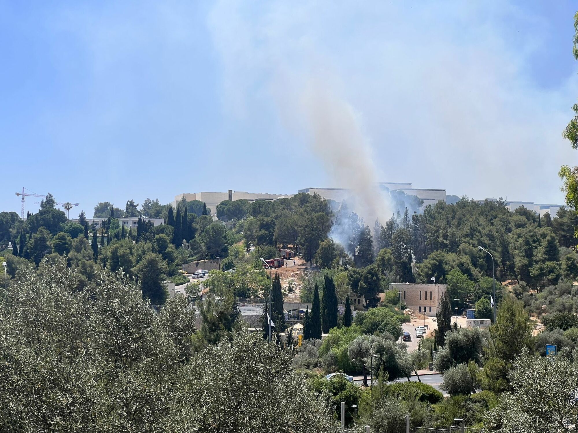 Israel Museum Evacuated As Huge Wildfire Breaks Out In Jerusalem - i24NEWS