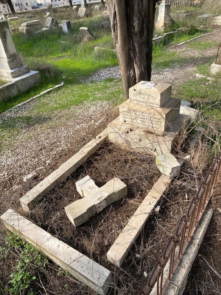 Over 30 Graves Vandalized In Jerusalem Protestant Cemetery - i24NEWS