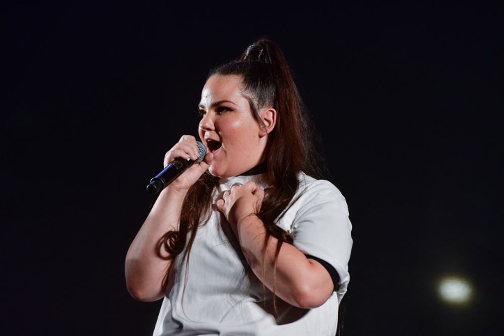 Tel Aviv Rally Culminates With Netta Performing National Anthem - i24NEWS
