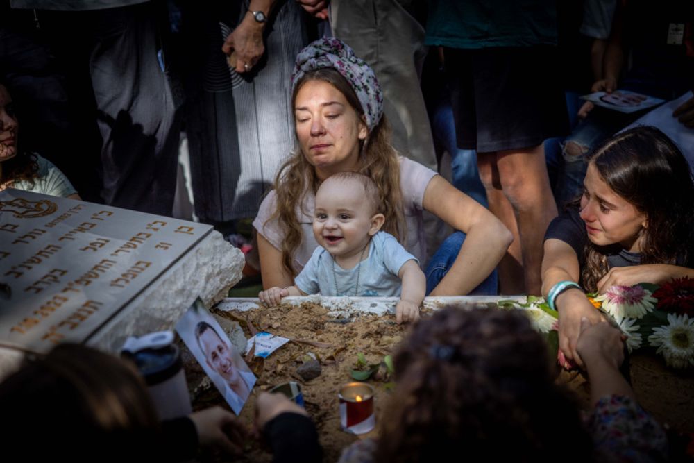 Baby Shaked, Son Of Fallen Soldier, Smiles At Photo Of Father At His ...