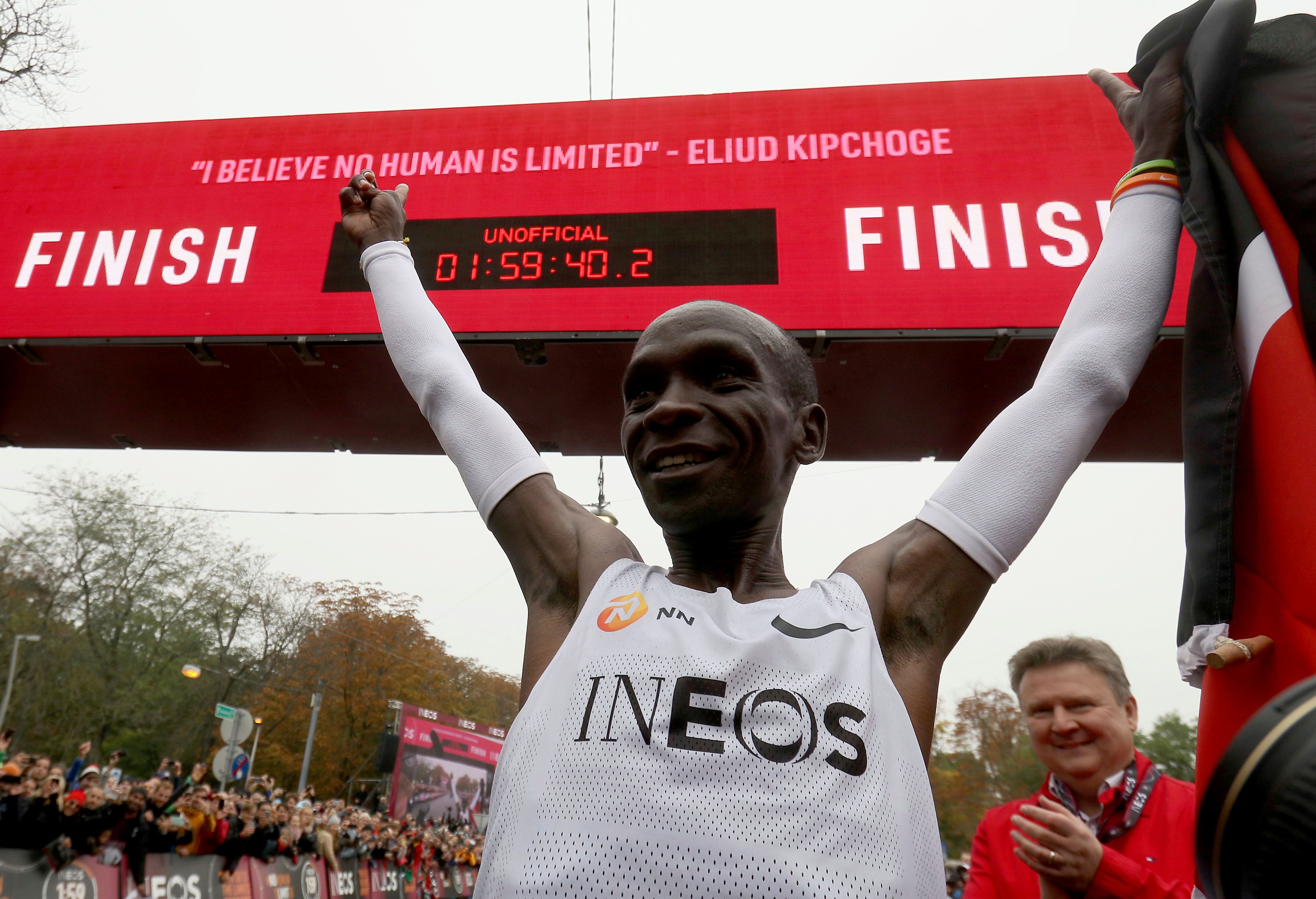 Kenya's Kipchoge Busts Two-hour Marathon Barrier - i24NEWS
