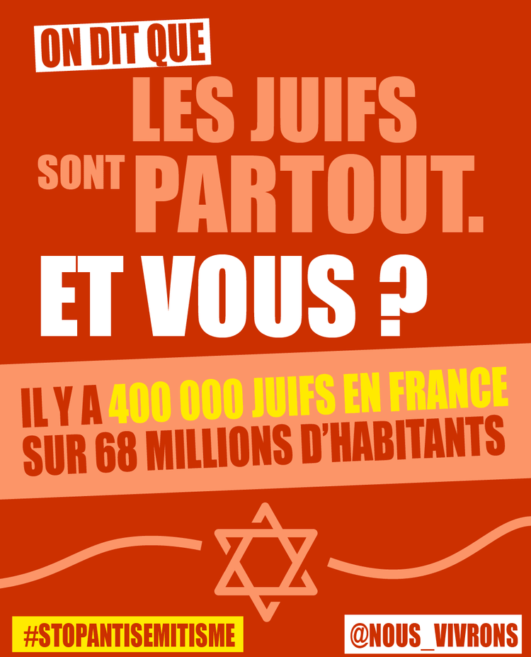 6000 Affiches Collées À Paris Contre Les Clichés Antisémites - i24NEWS