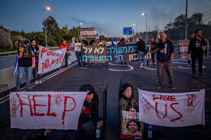 Demanding Release Of Loved Ones, Hostage Families Block Israel's Main ...