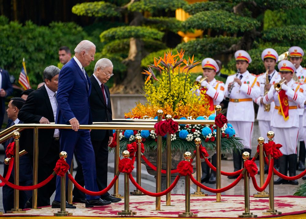 Biden Meets With Vietnam's Trong In Brief Visit To Hanoi - i24NEWS