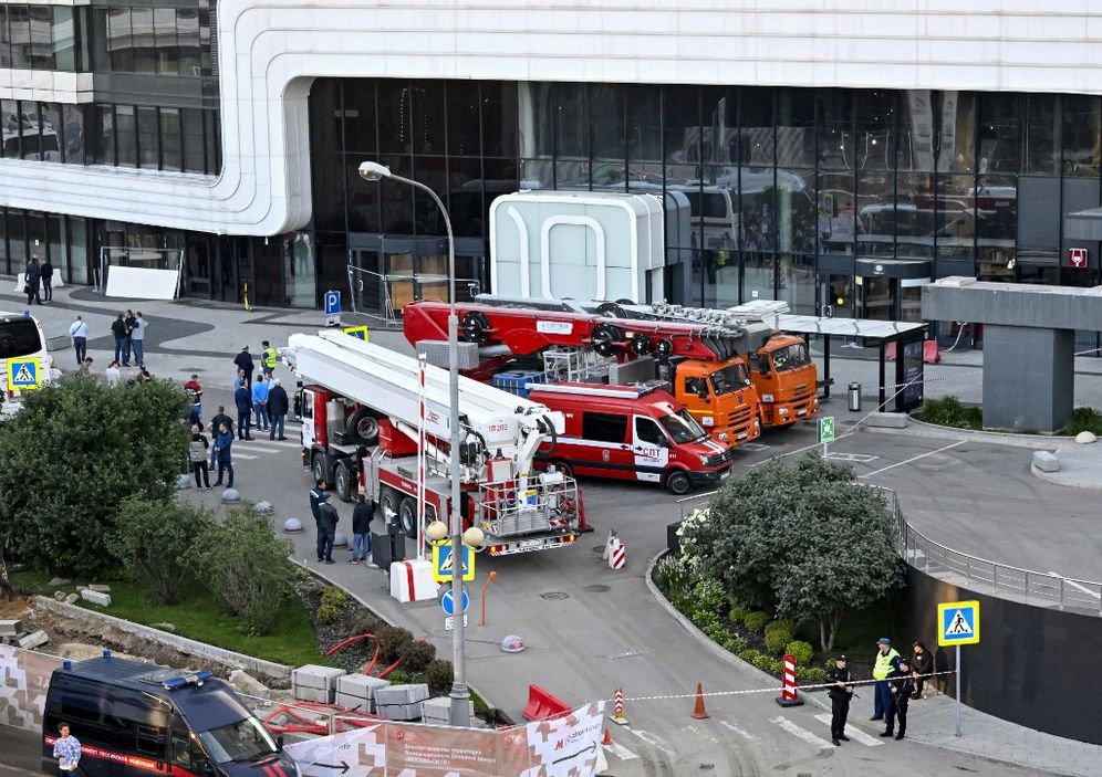 Ukrainian Drones Damage Moscow Office Again, Russian Strike Kills 6 In ...