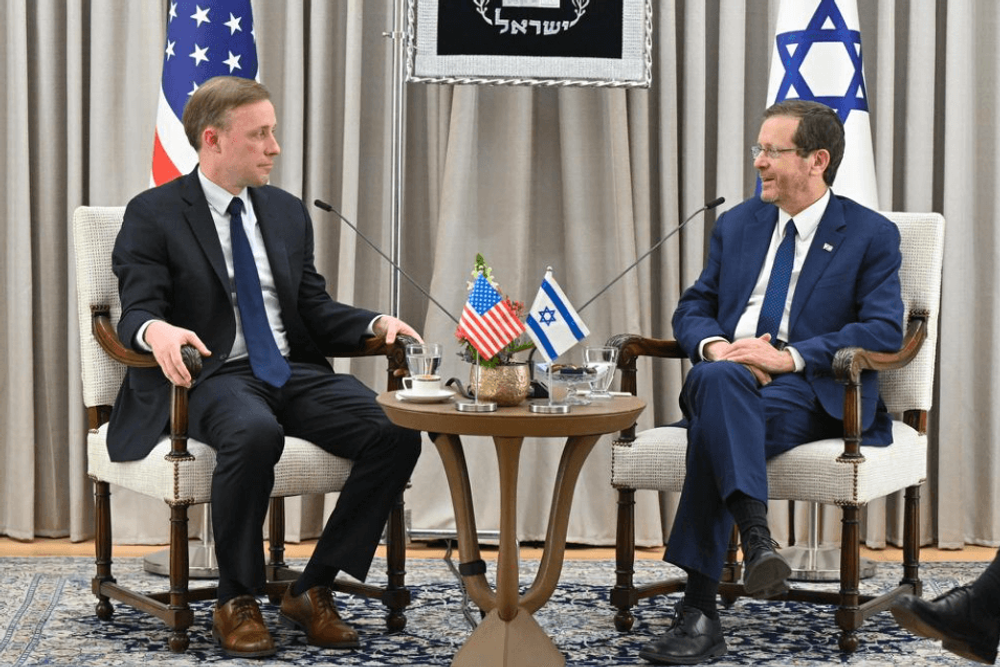 Israel's President Isaac Herzog Meets With U.S. National Security ...