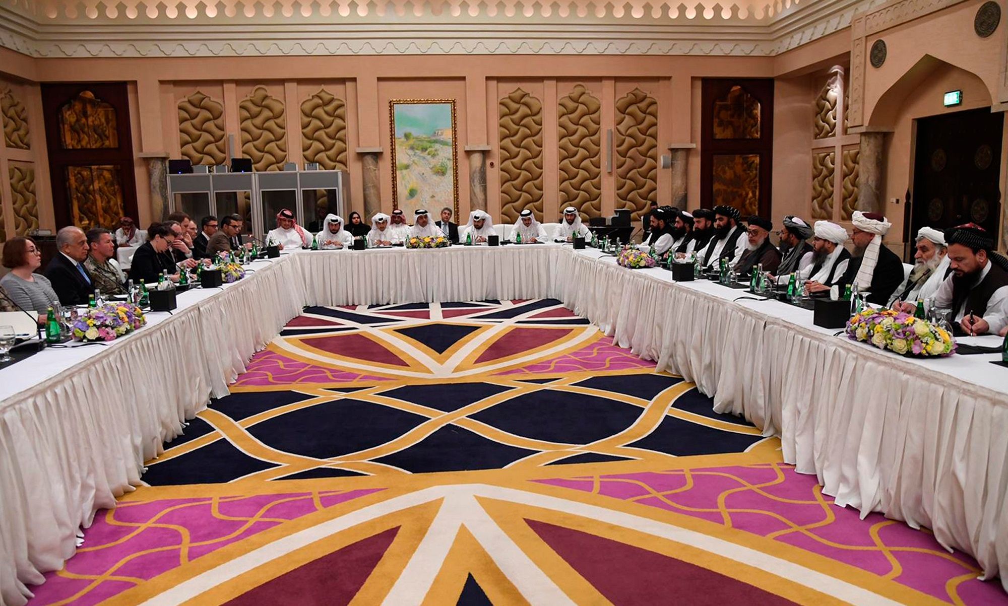 Pompeo Taliban Delegation Arrive In Doha Ahead Of Afghan Pullout Deal