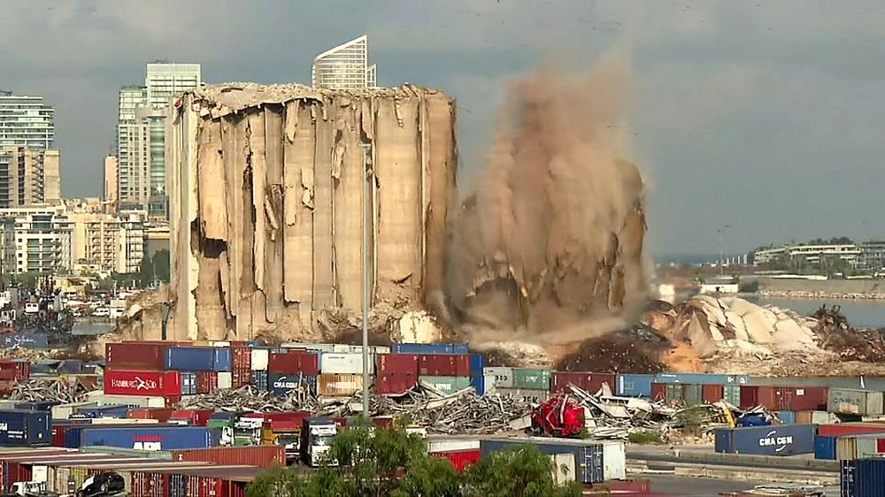 New Silo Collapse In Blast-ravaged Beirut Port - i24NEWS