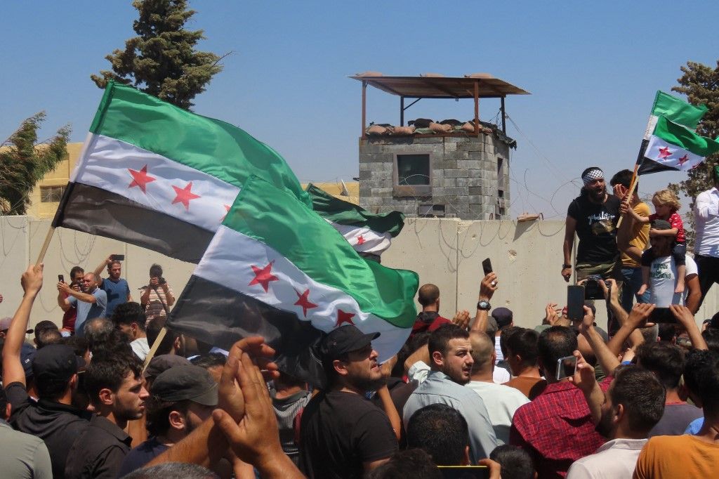 Syrians In Idlib Protest Arab Rapprochement With Assad - i24NEWS