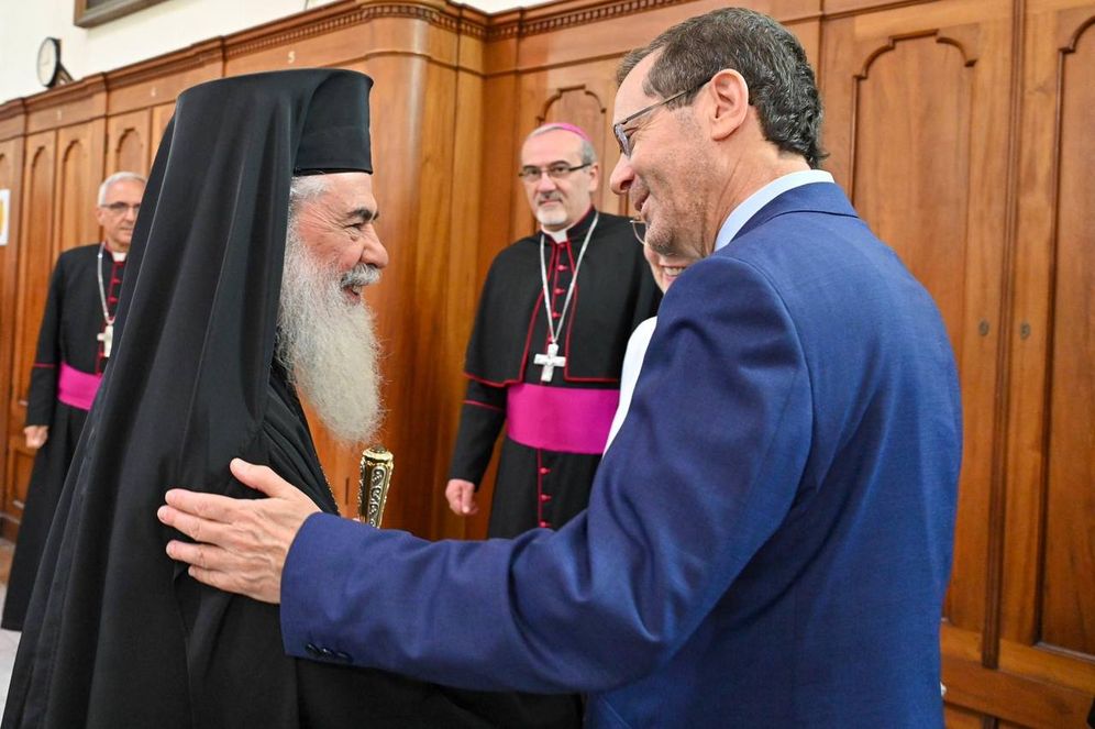 Israel’s President Herzog Visits Stella Maris Monastery After Recent ...